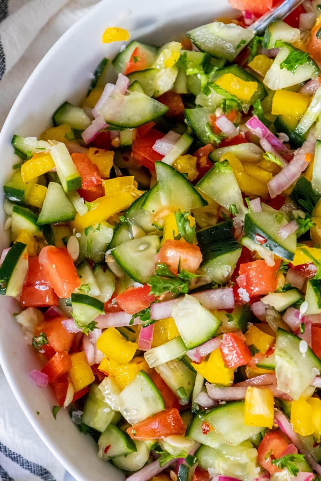 Israeli Cucumber Salad - Sweet Cs Designs
