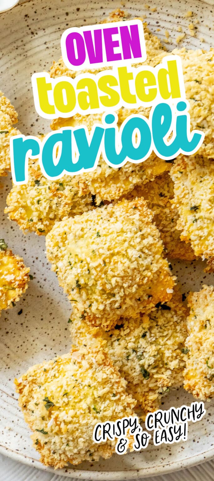 Crispy Baked Toasted Ravioli - Sweet Cs Designs