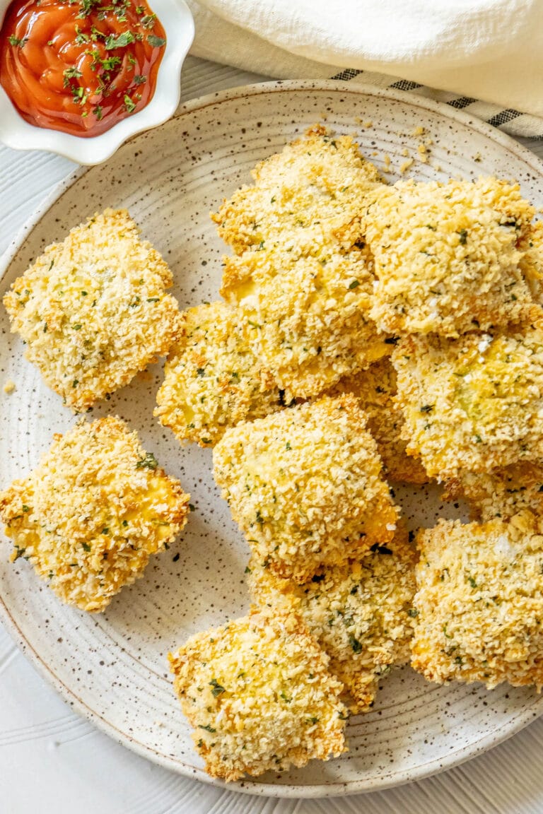 Crispy Baked Toasted Ravioli - Sweet Cs Designs