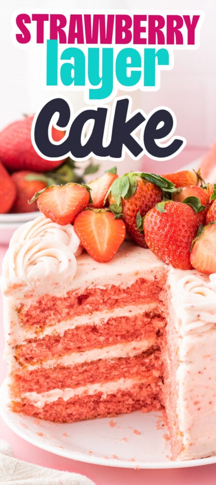 Strawberry Layer Cake - Sweet Cs Designs
