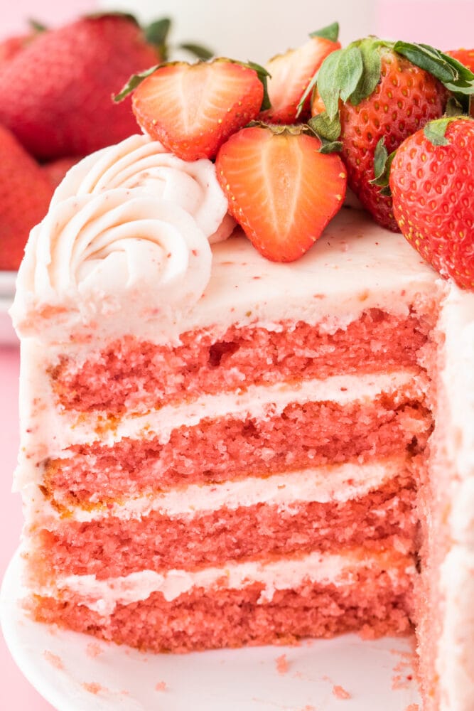Strawberry Layer Cake - Sweet Cs Designs