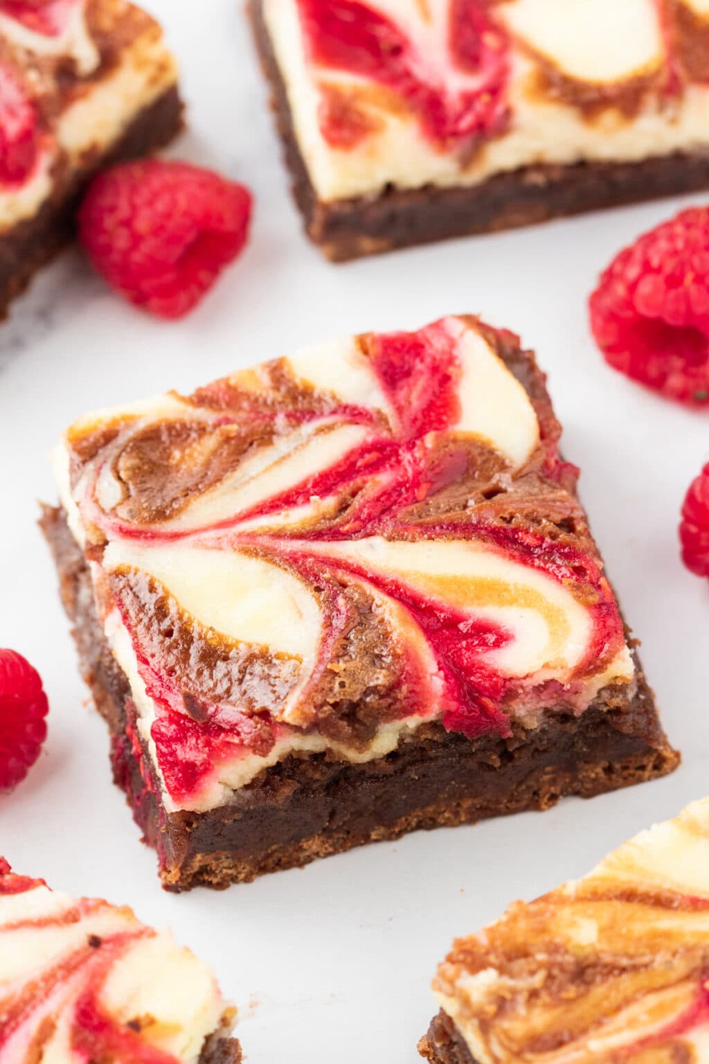 Raspberry Cheesecake Brownies - Sweet Cs Designs