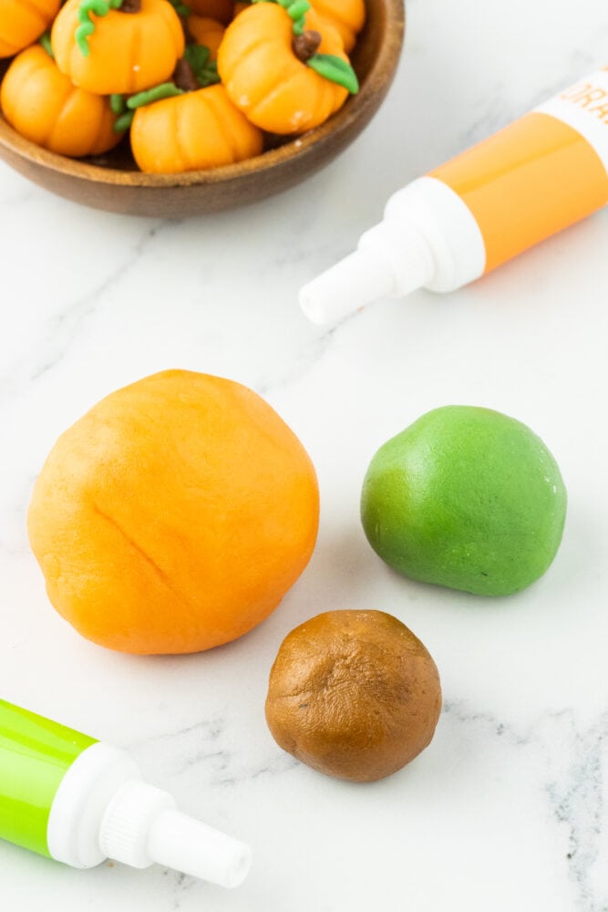 Marzipan Pumpkin Candies - Sweet Cs Designs