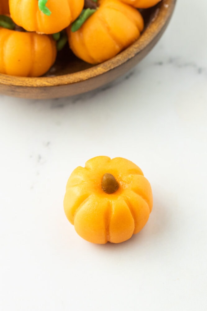 Marzipan Pumpkin Candies - Sweet Cs Designs