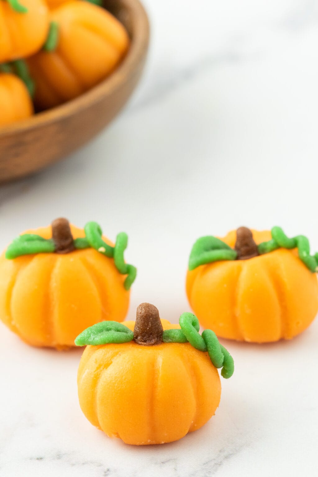 Marzipan Pumpkin Candies - Sweet Cs Designs