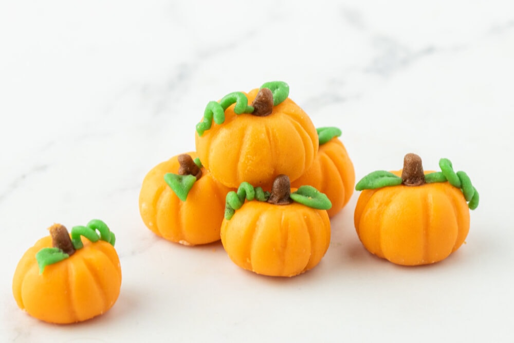 Marzipan Pumpkin Candies - Sweet Cs Designs