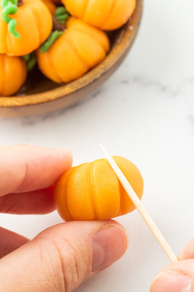 Marzipan Pumpkin Candies - Sweet Cs Designs