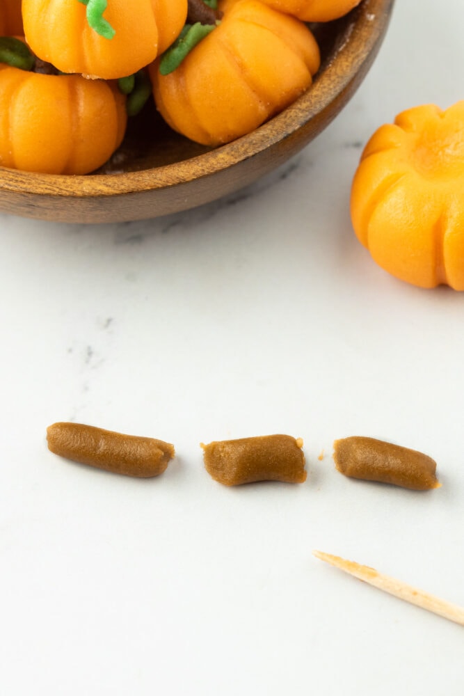 Marzipan Pumpkin Candies - Sweet Cs Designs