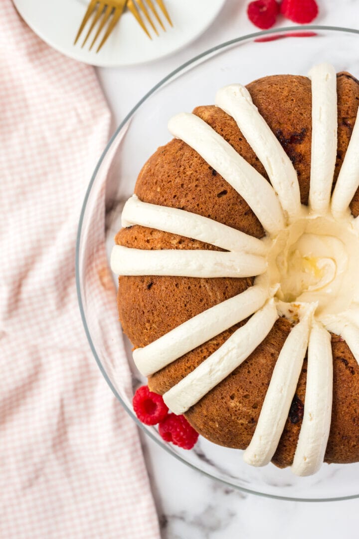Orange Raspberry Bundt Cake - Sweet Cs Designs