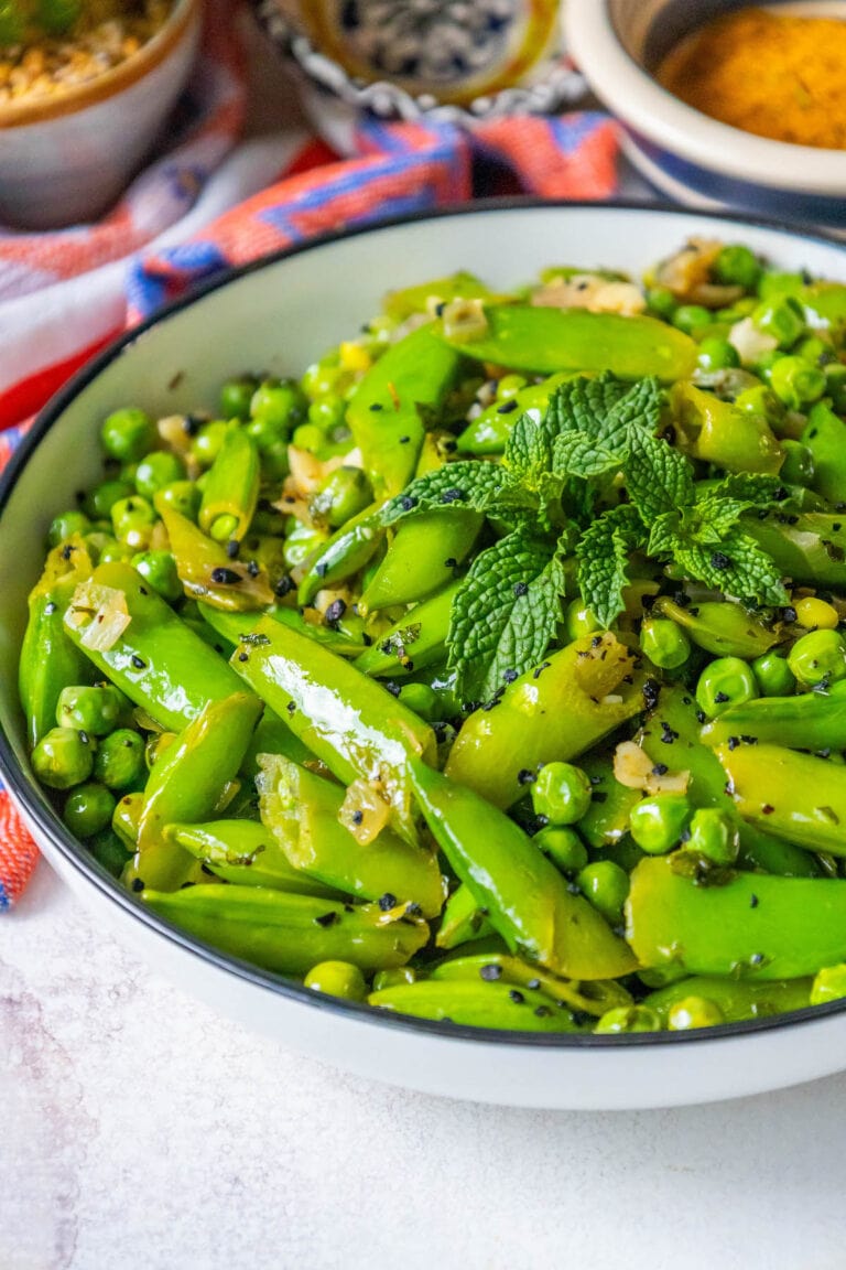 Peas with Mint and Garlic - Sweet Cs Designs
