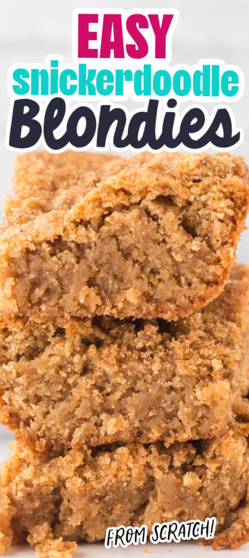 Snickerdoodle Blondies - Sweet Cs Designs