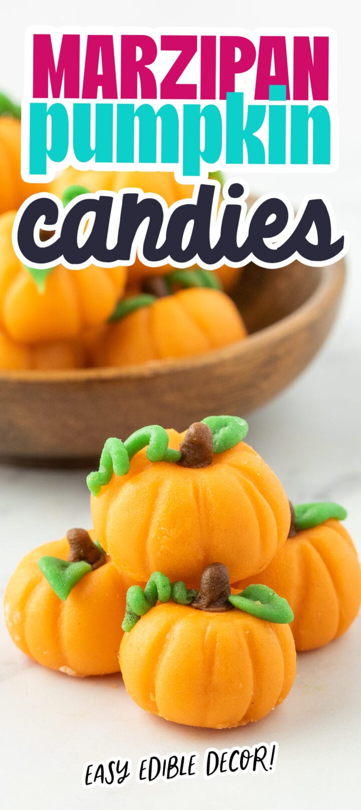 Marzipan Pumpkin Candies - Sweet Cs Designs
