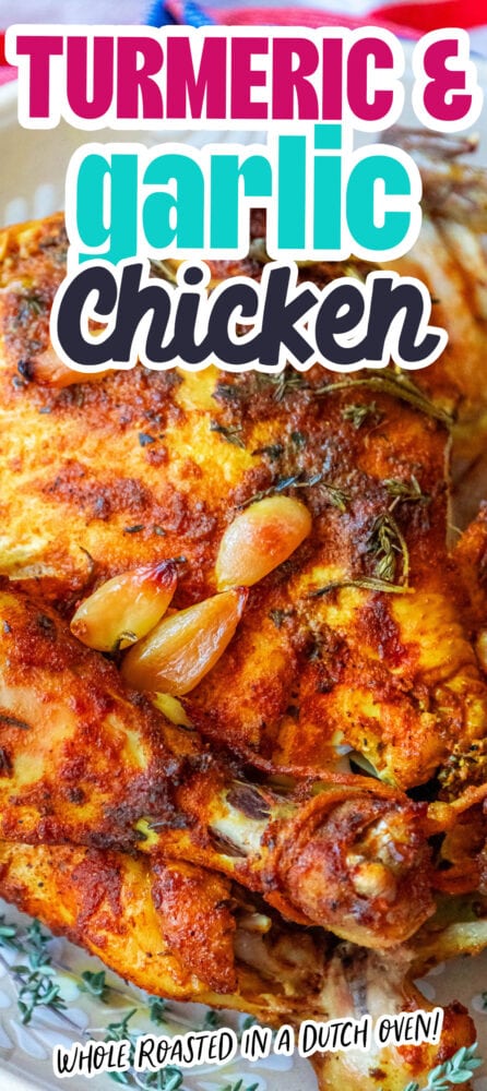 Garlic Turmeric Roasted Chicken - Sweet Cs Designs