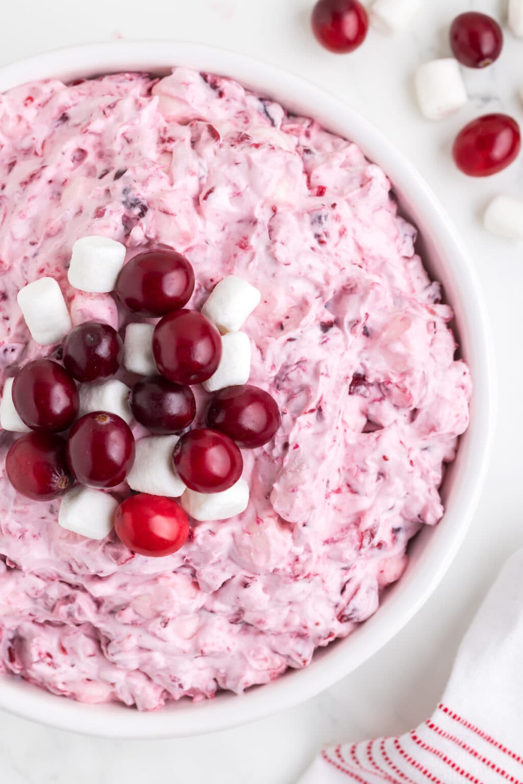 Easy Cranberry Fluff Salad - Sweet Cs Designs
