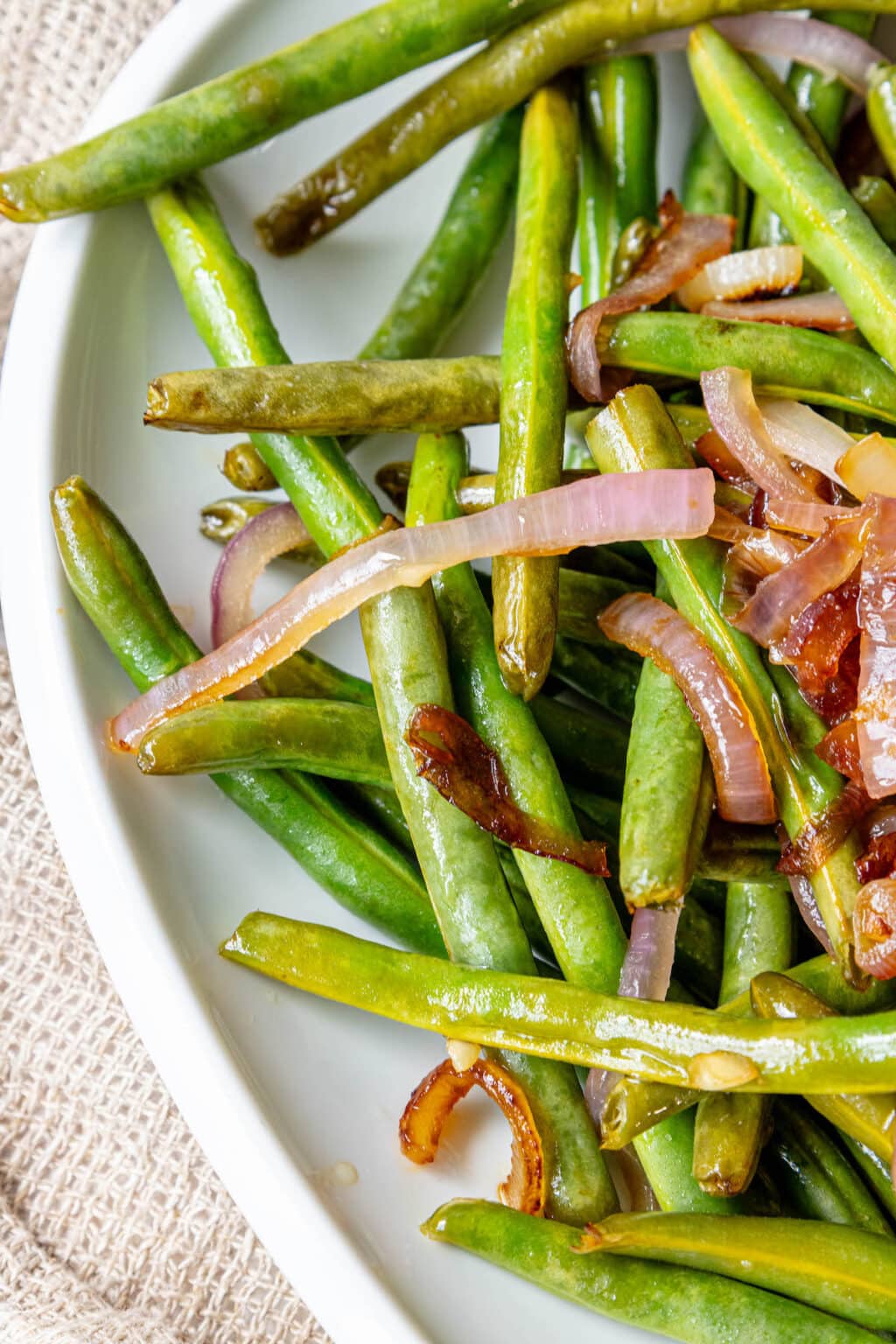Sautéed Green Beans and Red Onion - Sweet Cs Designs