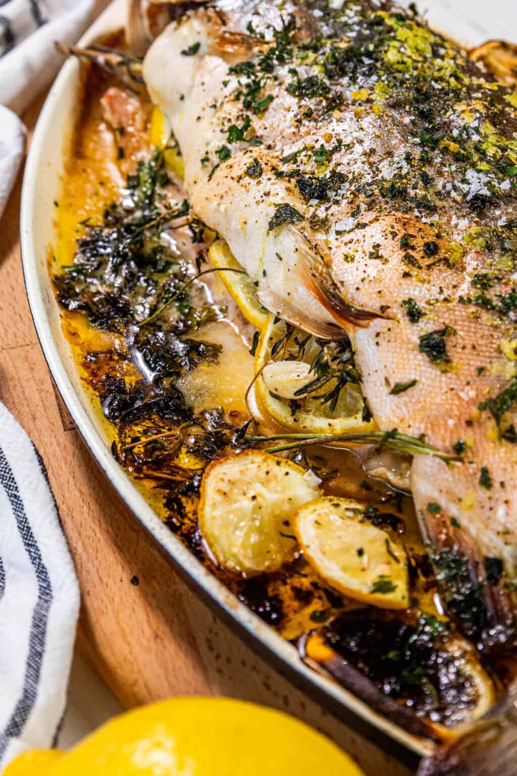 Herb Stuffed Roasted Arctic Char - Sweet Cs Designs