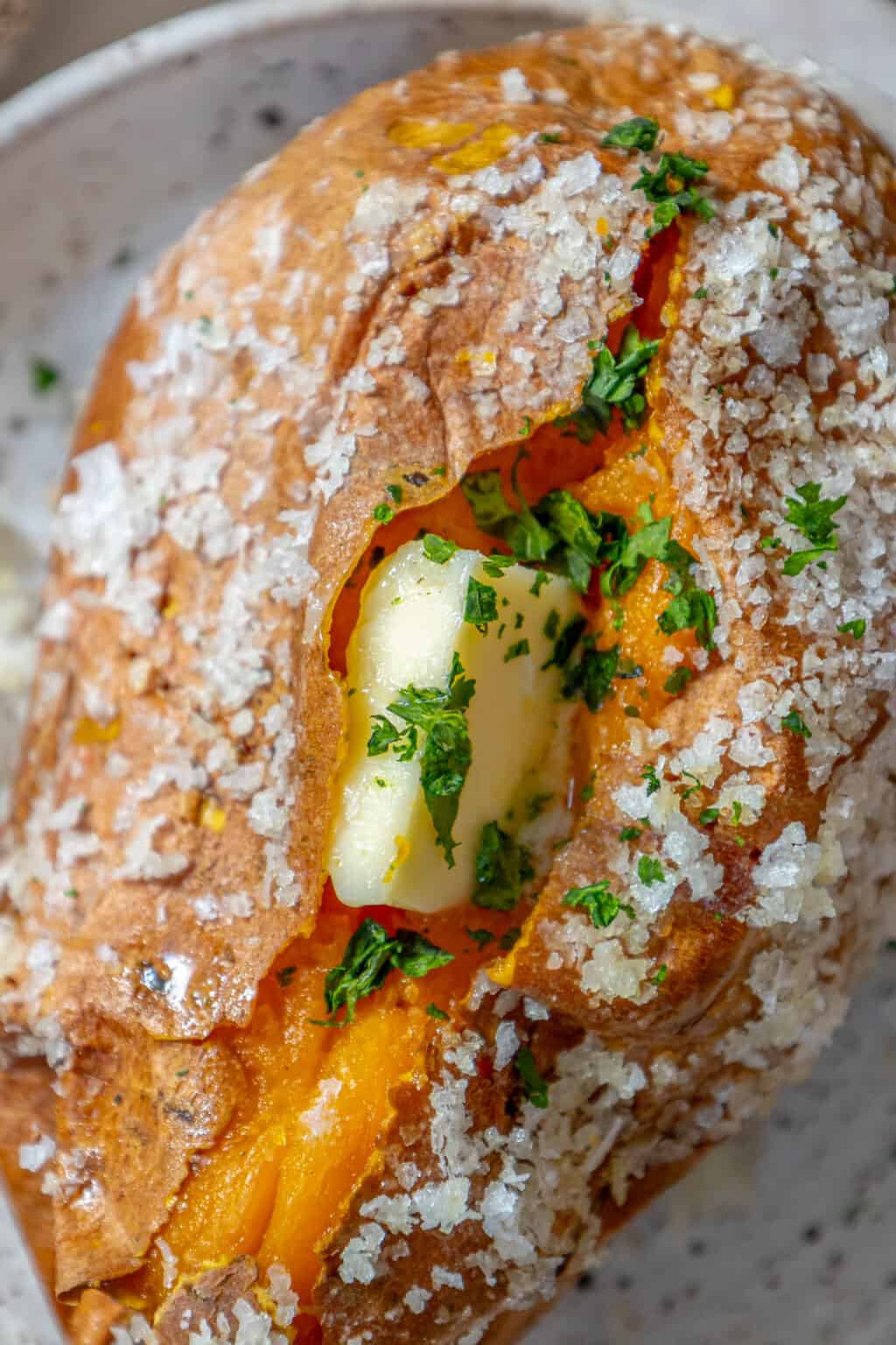 Salt Baked Sweet Potato - Sweet Cs Designs