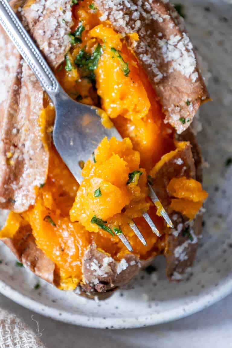 Salt Baked Sweet Potato - Sweet Cs Designs