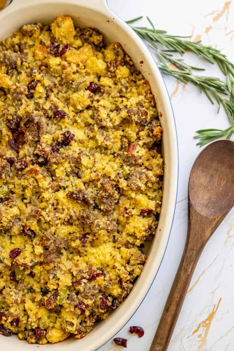 Sausage Cornbread Stuffing - Sweet Cs Designs