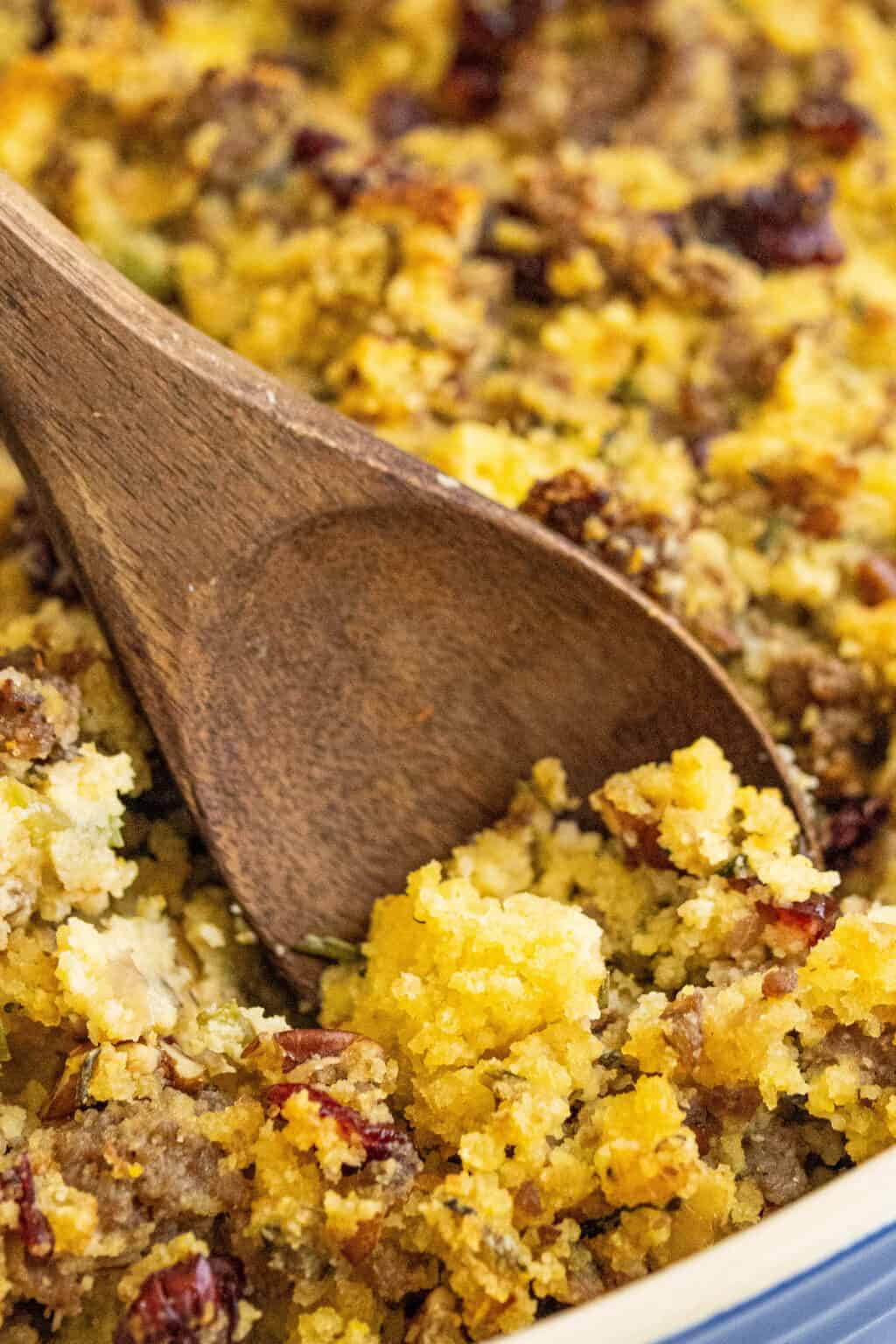 Sausage Cornbread Stuffing - Sweet Cs Designs
