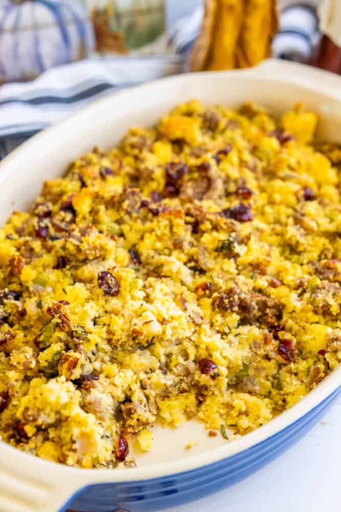 Sausage Cornbread Stuffing - Sweet Cs Designs