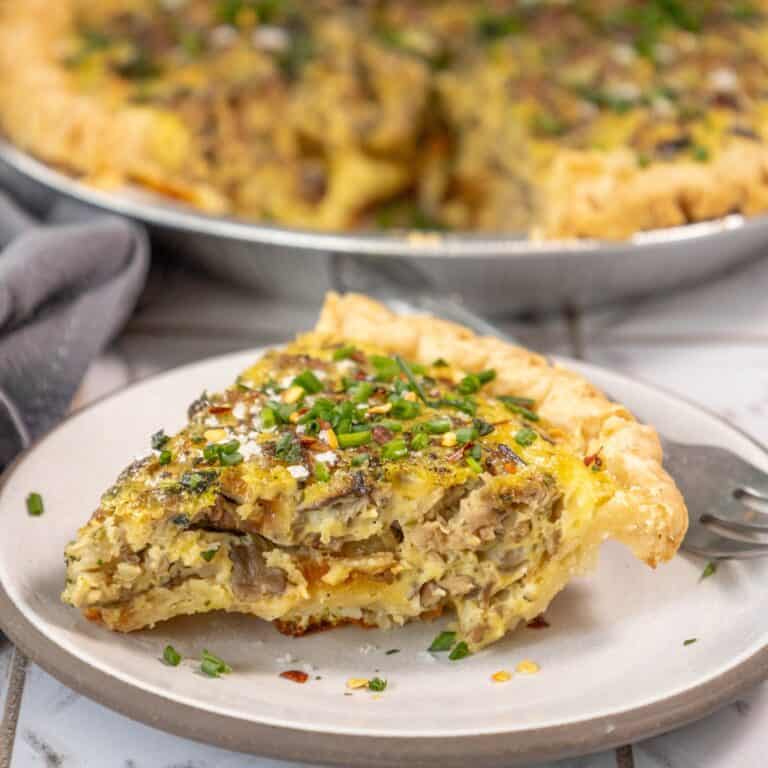 Mushroom Quiche - Sweet Cs Designs