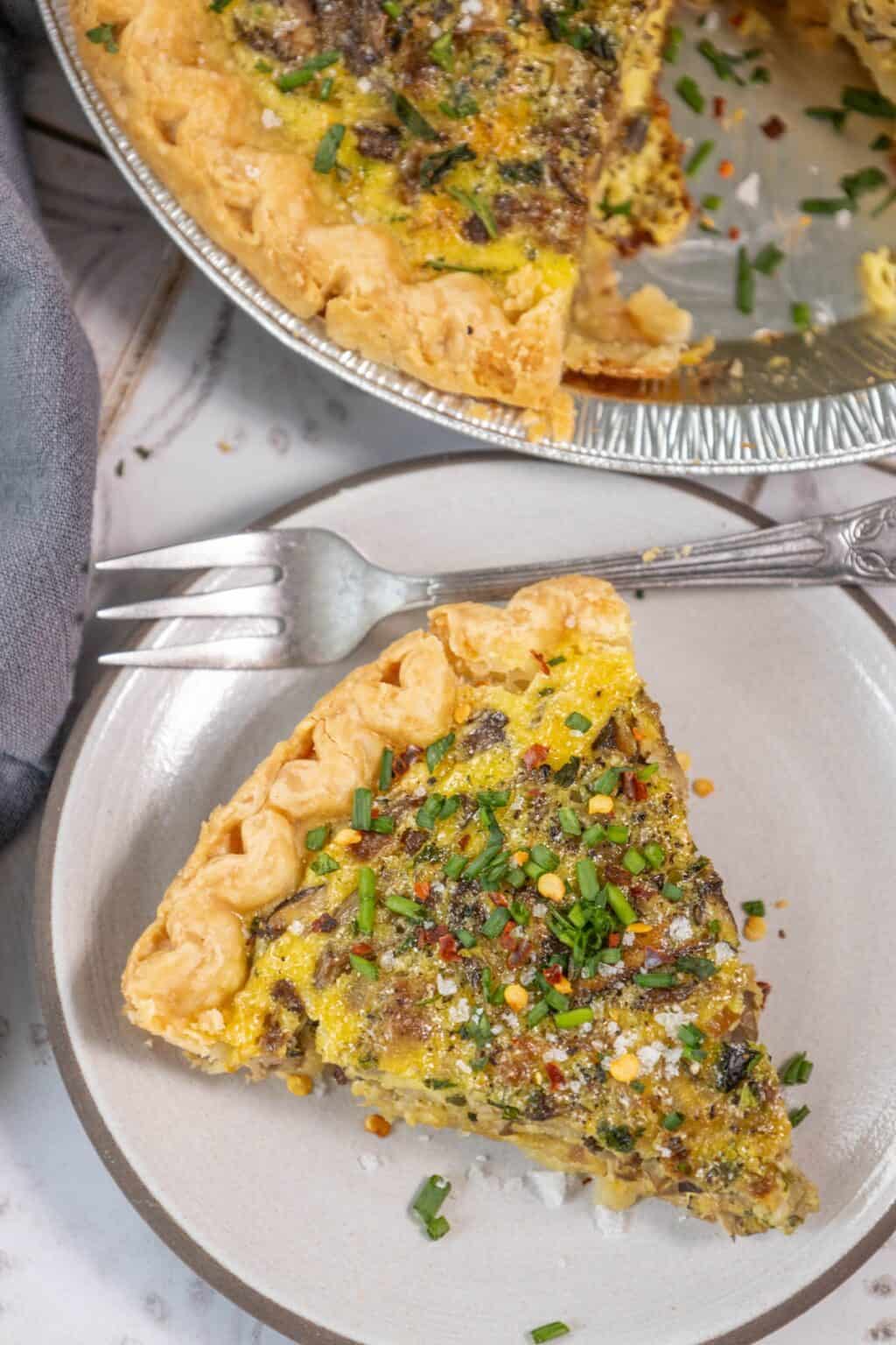 Mushroom Quiche - Sweet Cs Designs