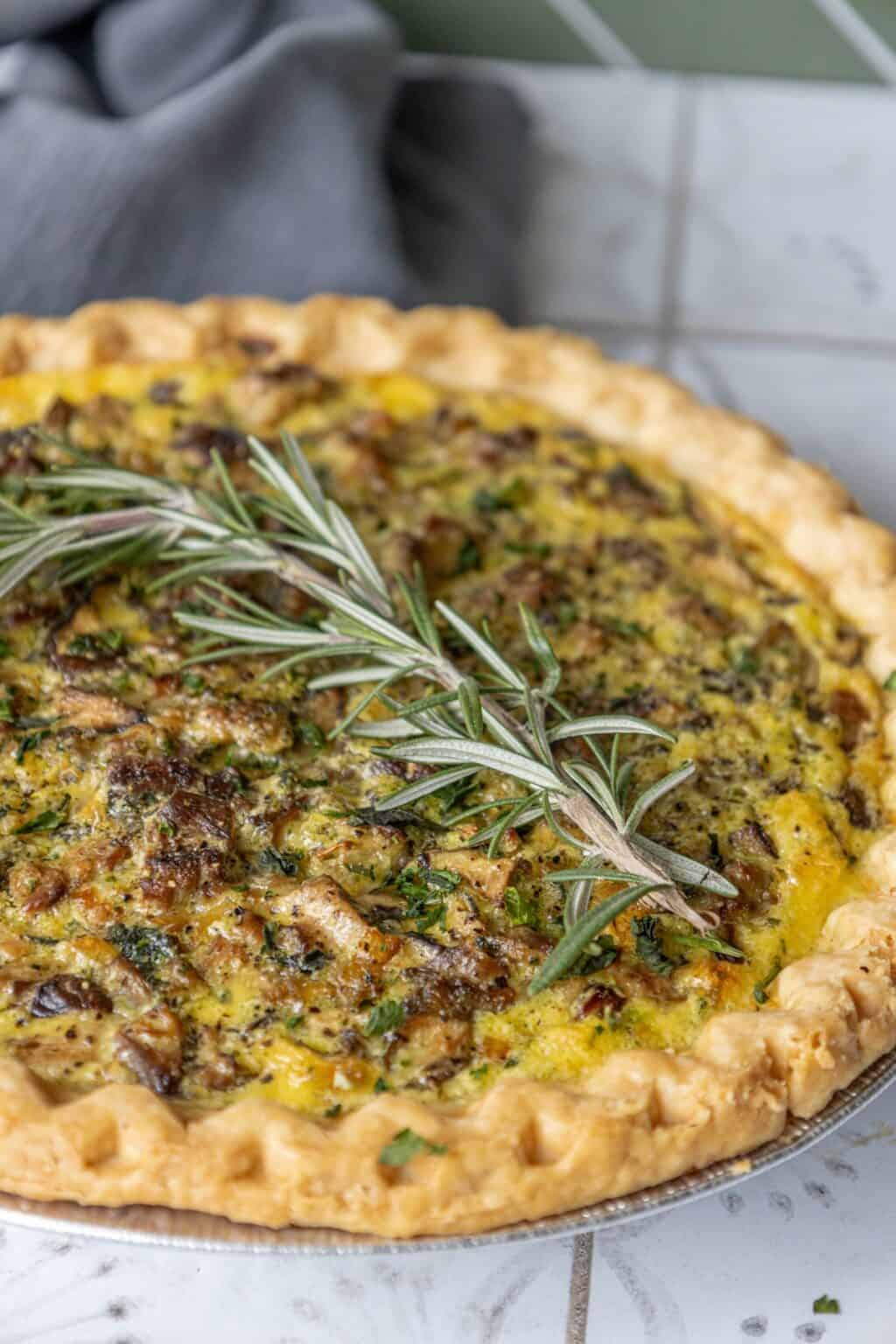 Mushroom Quiche - Sweet Cs Designs