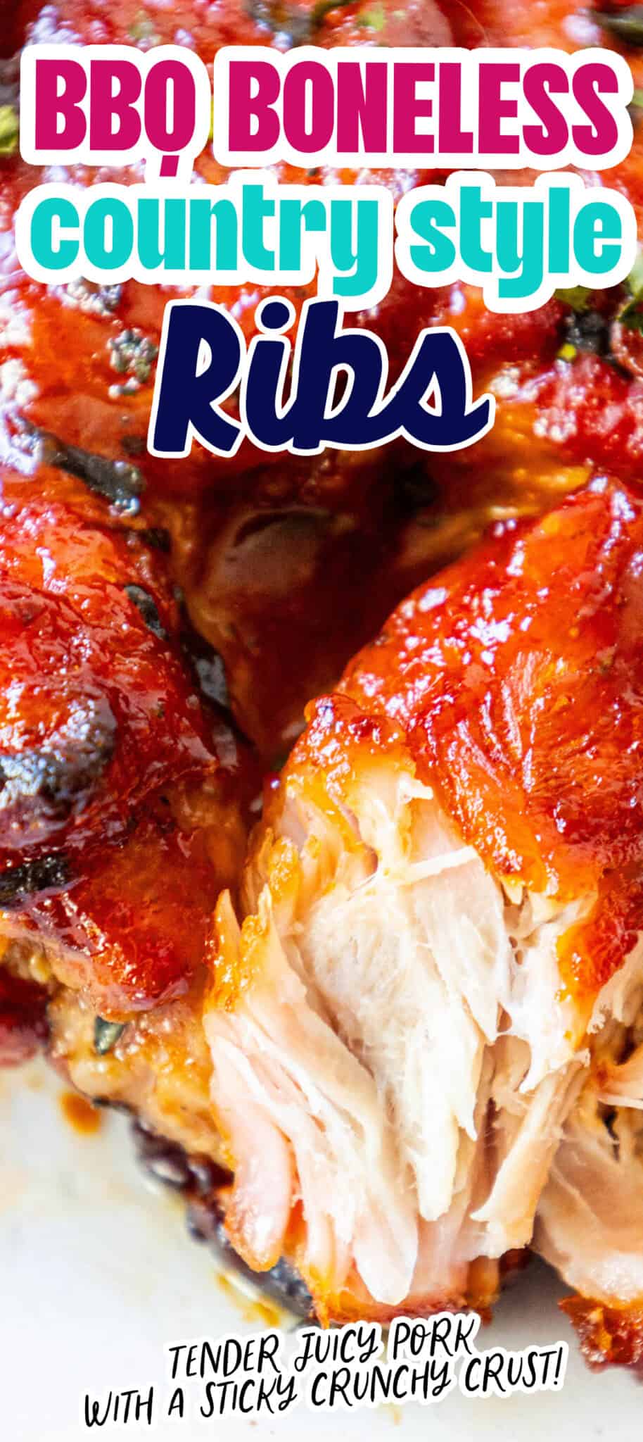 Baked BBQ Boneless Country Style Ribs - Sweet Cs Designs