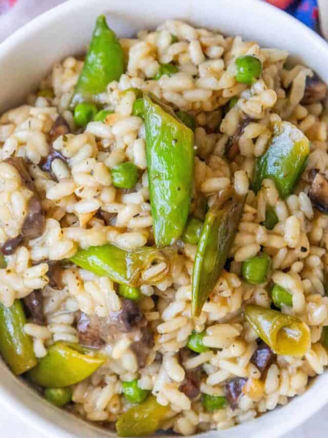 Pea Risotto Recipe - Sweet Cs Designs