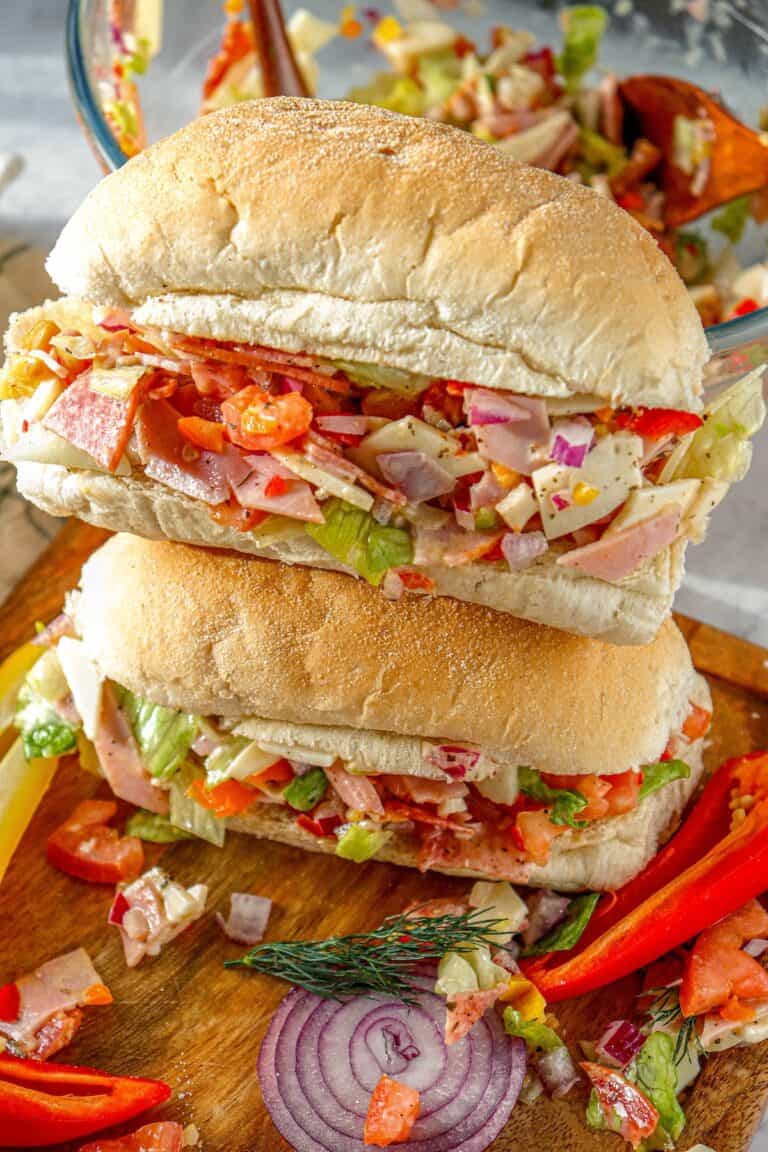 Italian Chopped Sandwich Recipe - Sweet Cs Designs