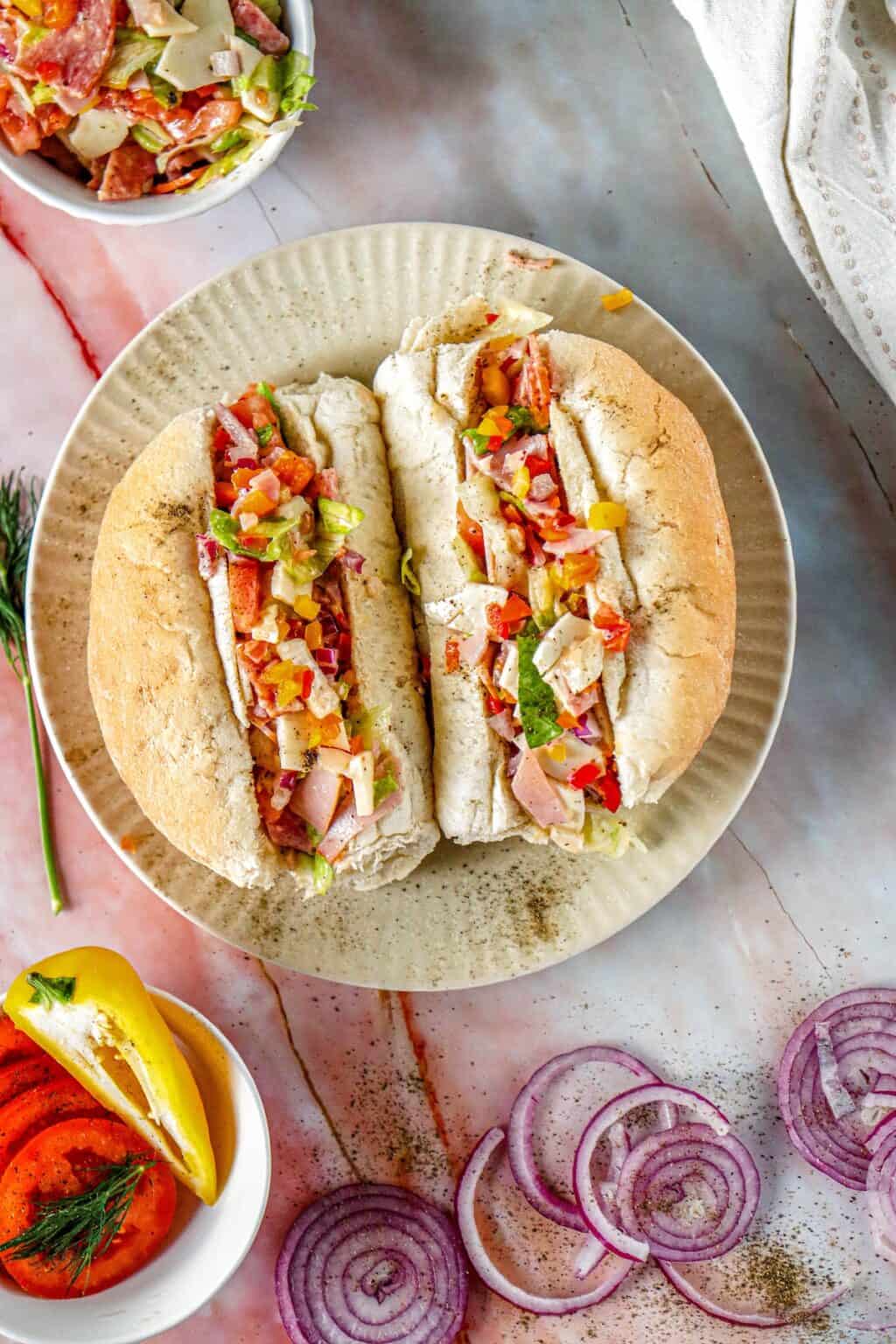 Italian Chopped Sandwich Recipe - Sweet Cs Designs