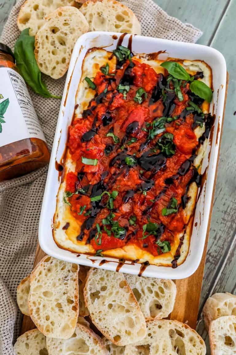 Baked Goat Cheese and Bruschetta Dip - Sweet Cs Designs