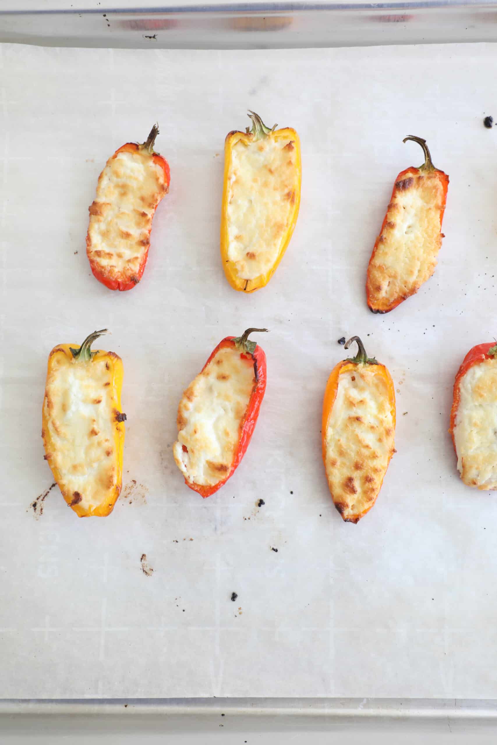 Baked Goat Cheese Peppers - Sweet Cs Designs