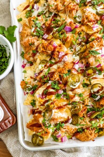 BBQ Chicken Nachos - Sweet Cs Designs