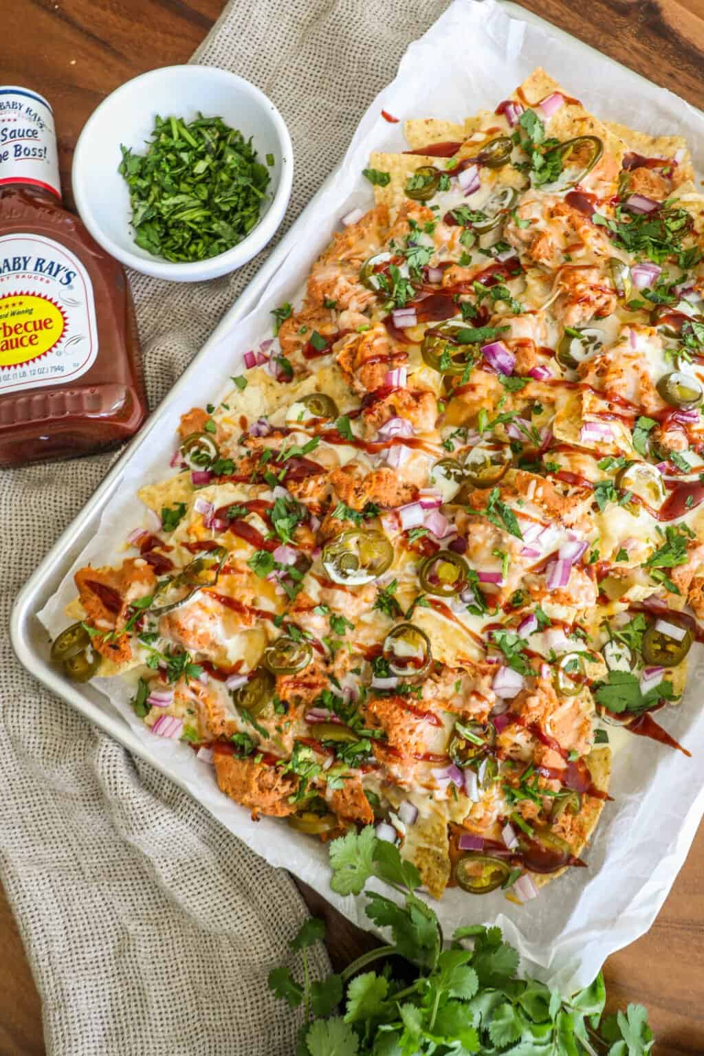 BBQ Chicken Nachos - Sweet Cs Designs