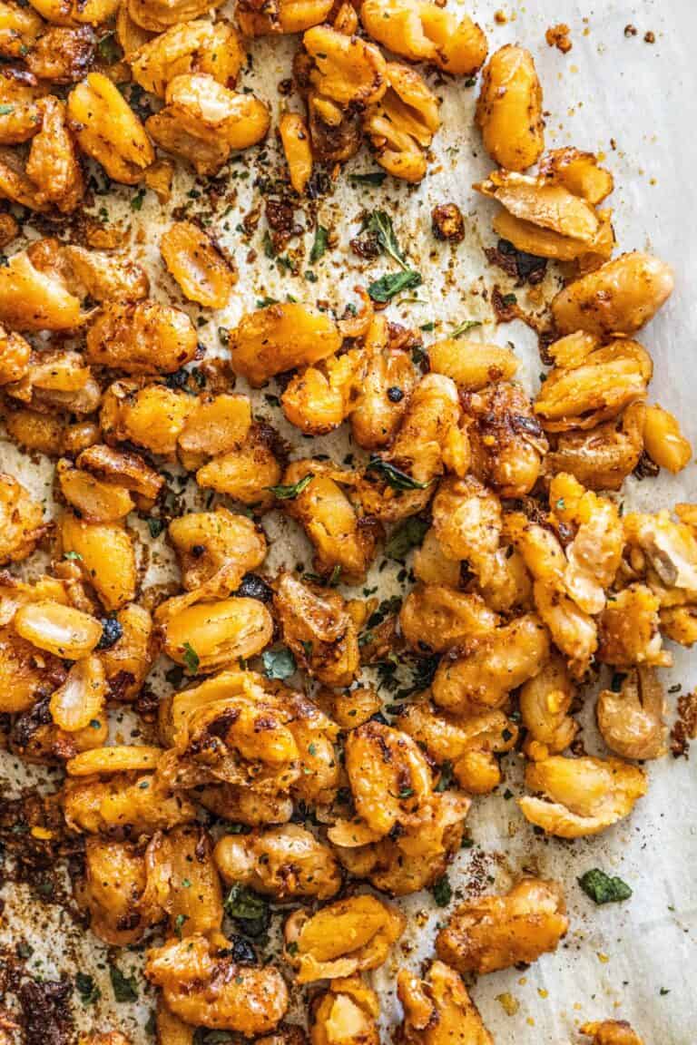 Crispy Roasted Chili White Beans - Sweet Cs Designs