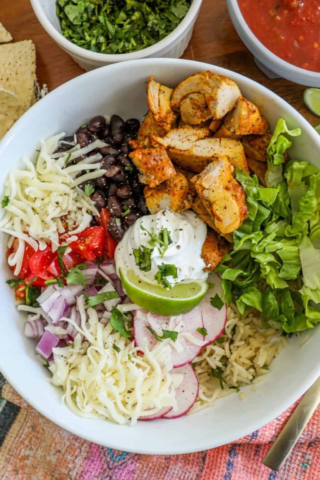 Chicken Burrito Bowls - Sweet Cs Designs