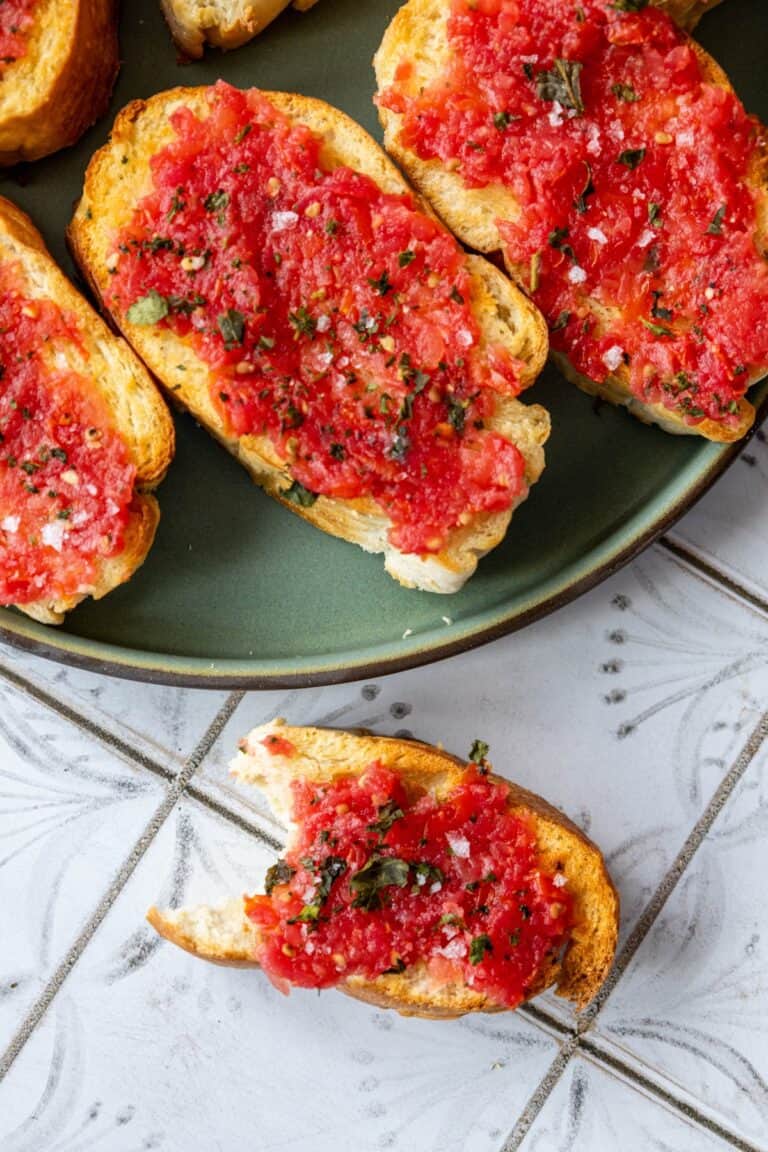 Spanish Pan Con Tomate (Tomato Toast) - Sweet Cs Designs