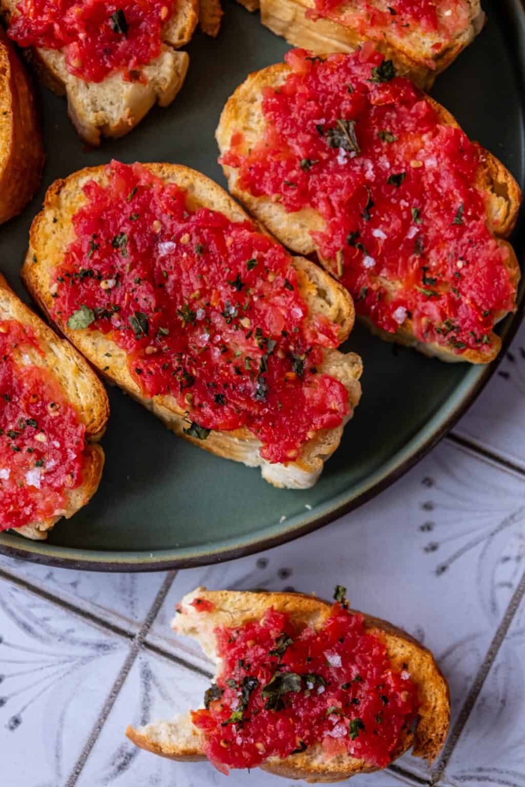 Spanish Pan Con Tomate (Tomato Toast) - Sweet Cs Designs