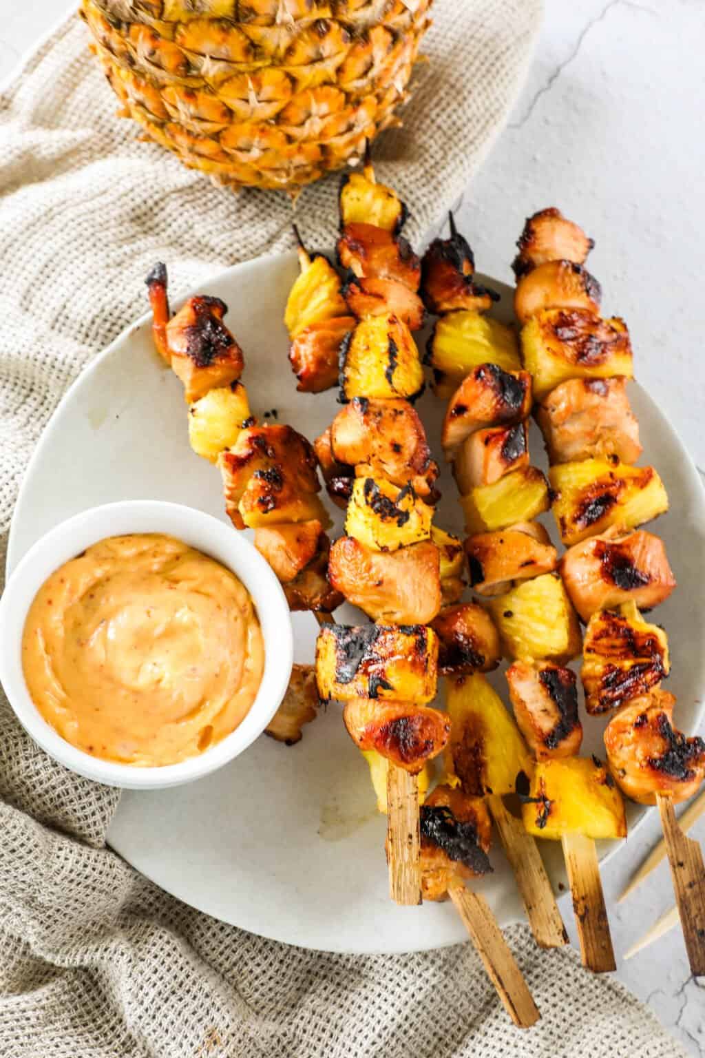 Pineapple Chicken Kebabs - Sweet Cs Designs