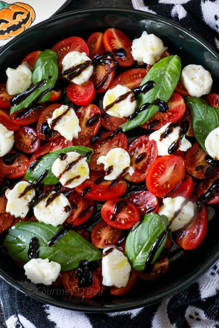 Spooky Caprese Salad - Sweet Cs Designs