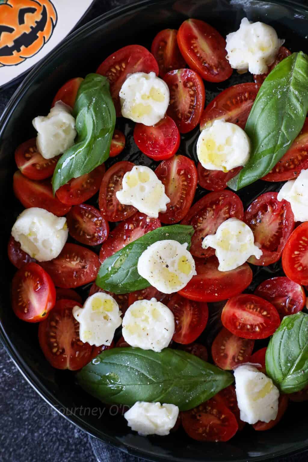 Spooky Caprese Salad - Sweet Cs Designs