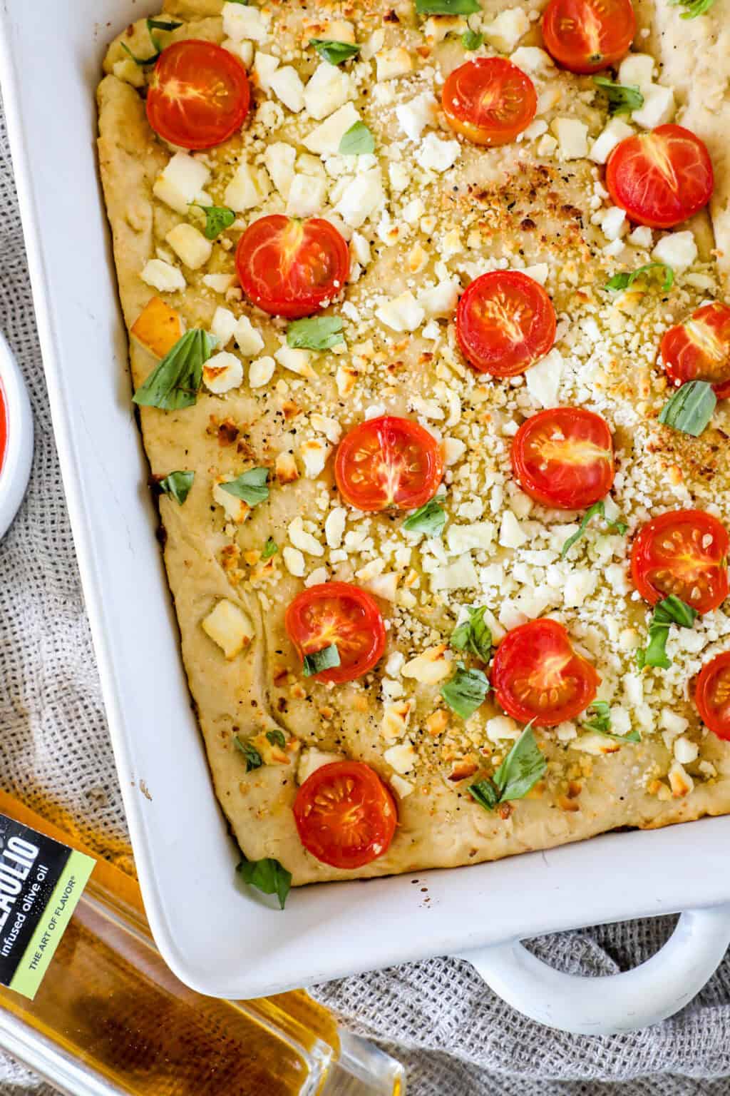 Mediterranean Focaccia Bread - Sweet Cs Designs