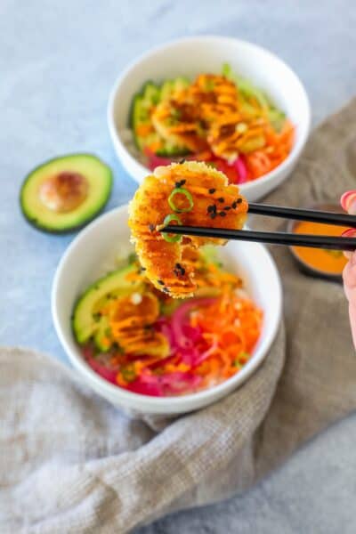 Crispy Shrimp Rice Bowls - Sweet Cs Designs