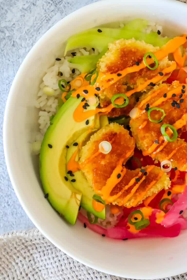 Crispy Shrimp Rice Bowls - Sweet Cs Designs