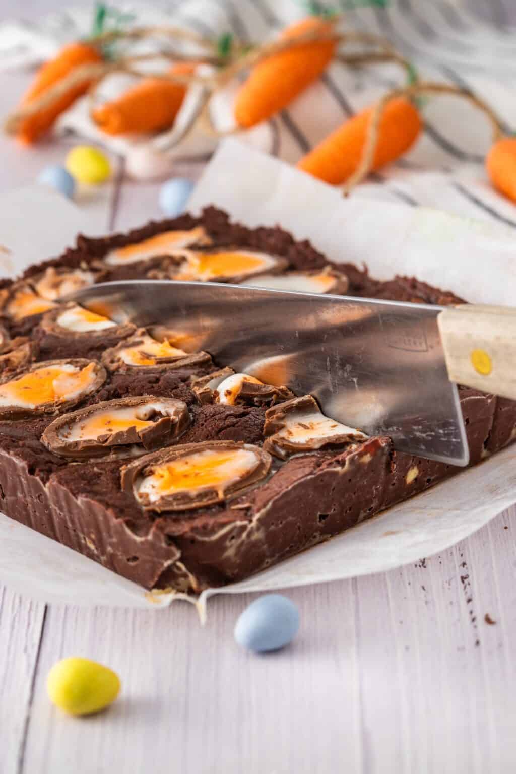 Cadbury Egg Fudge - Sweet Cs Designs