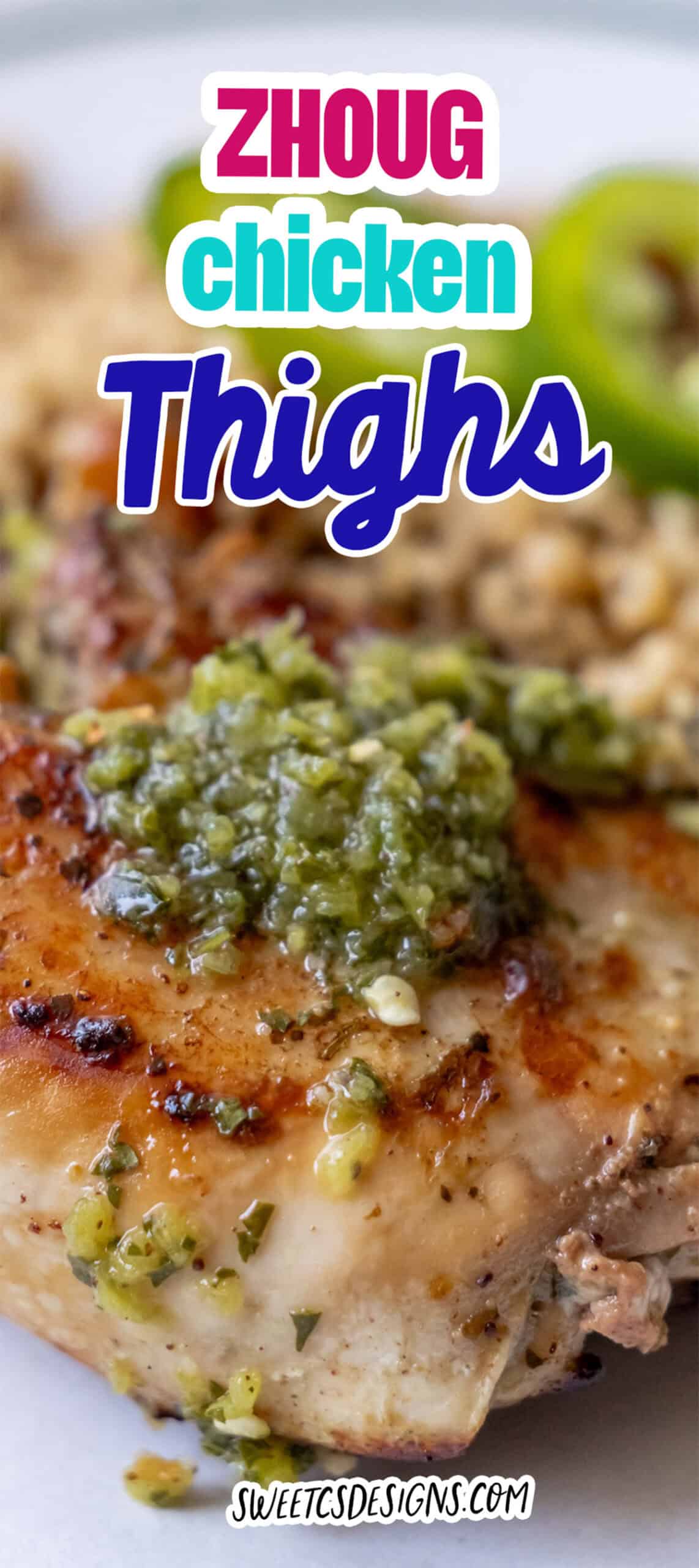 Zhoug Chicken Thighs - Sweet Cs Designs